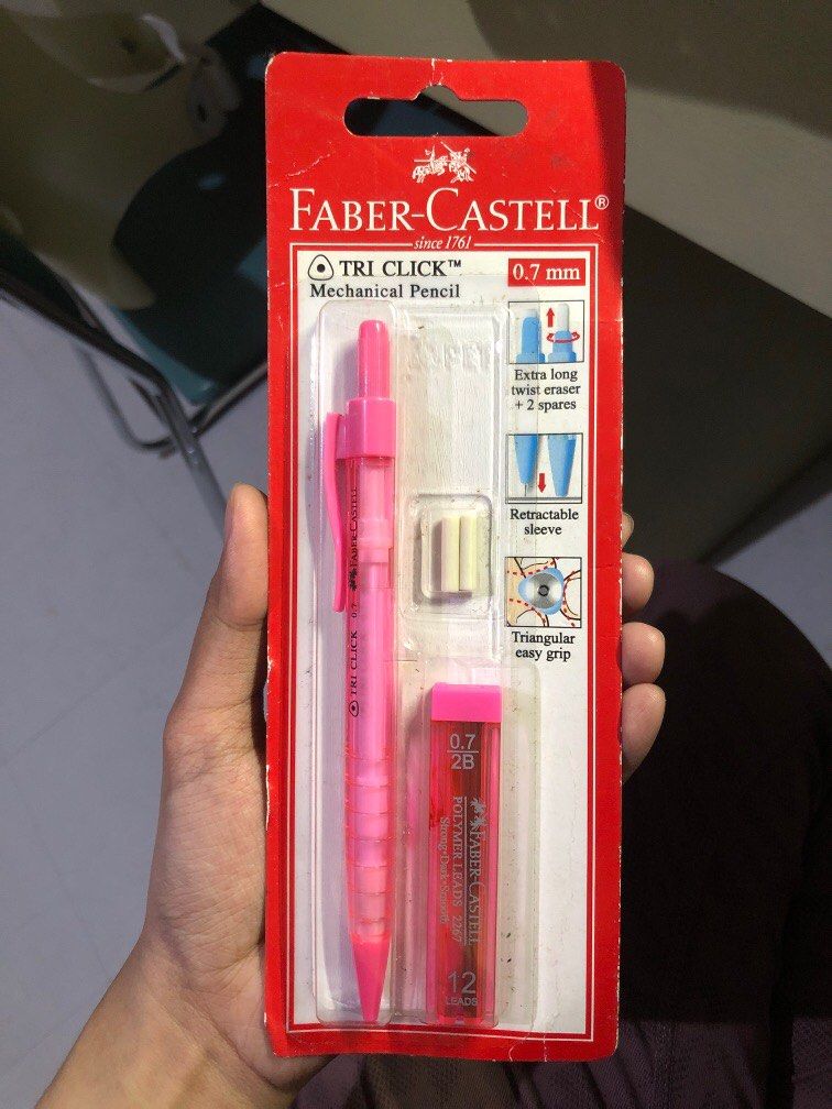 Faber-Castell Tri Click Mechanical Pencil, Hobbies & Toys, Stationary ...