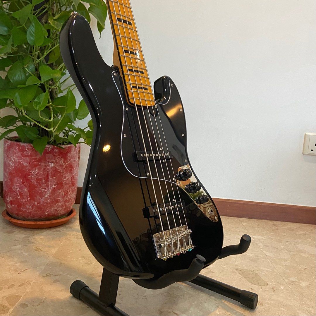 Fender 5 string jazz bass squier classic vibe 70s V 5 string jazz all ...