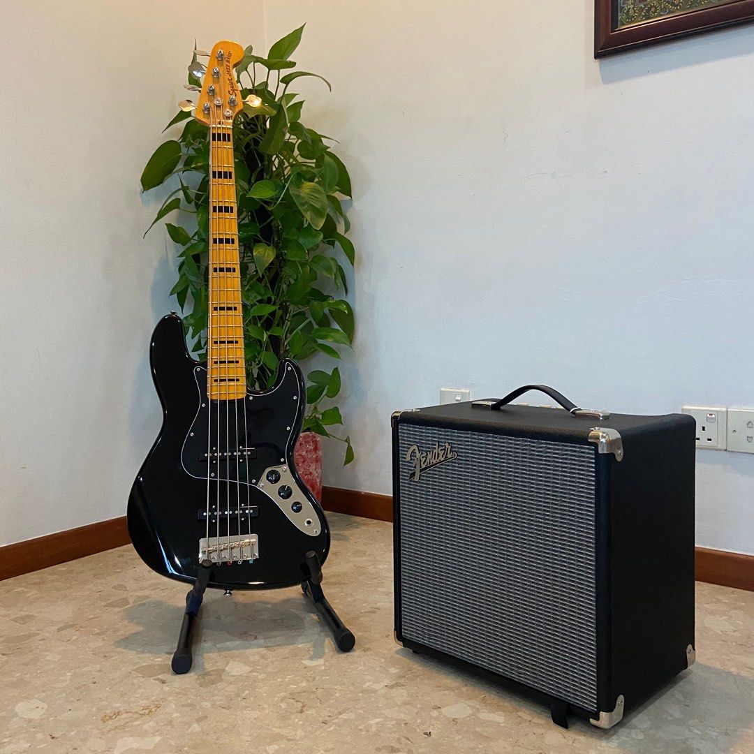 Fender 5 string jazz bass squier classic vibe 70s V 5 string jazz all ...