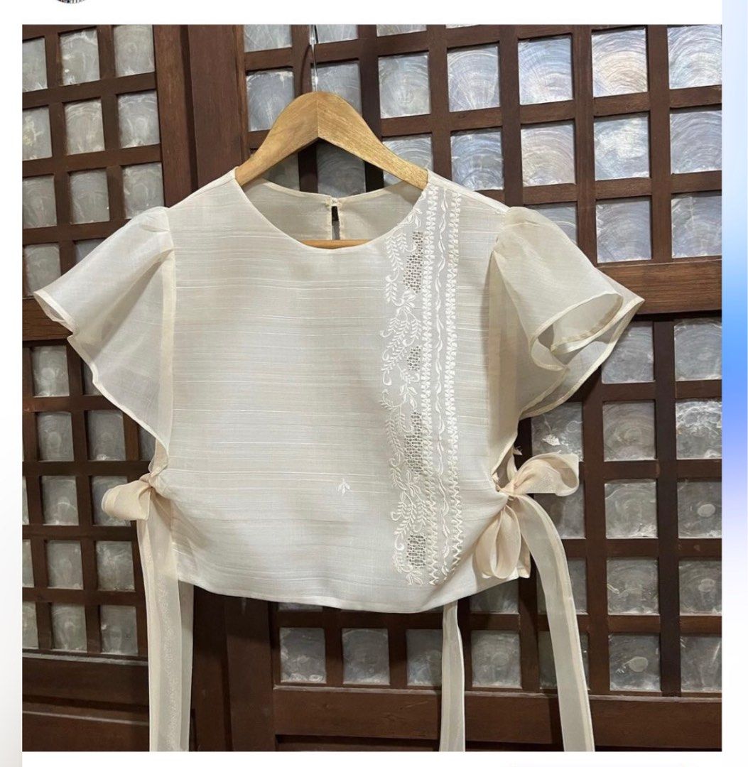 Filipiniana top, Women's Fashion, Tops, Blouses on Carousell