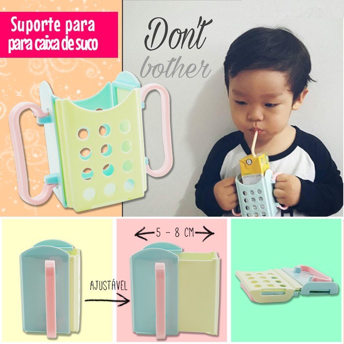 Folding drink milk box holder (pegangan tempat susu), Bayi & Anak ...