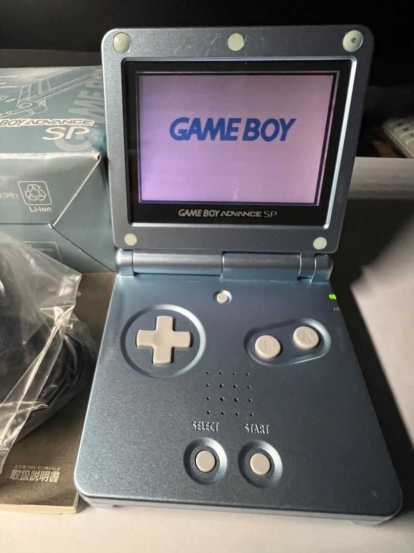 Gameboy Advance SP Arctic Blue/Turquiose, Complete in Box with all ...