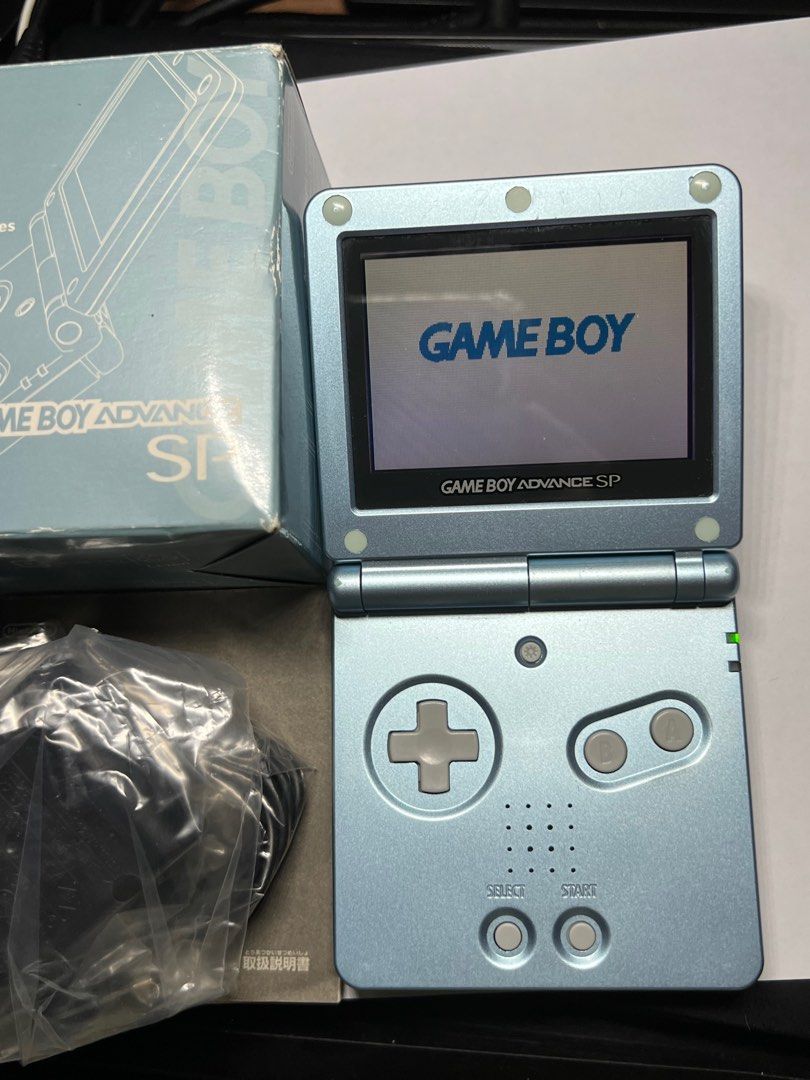 Gameboy Advance SP Arctic Blue/Turquiose, Complete in Box with all ...