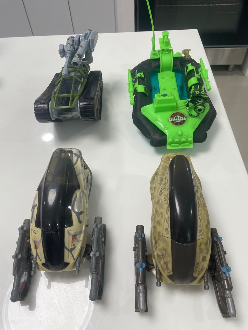 GI Joe Vehicle Lot: Tread Ripper Tank, Rockslide ATAV, Desert Rockslide ...