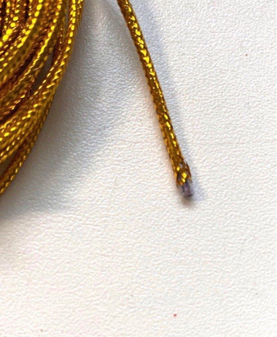 Gold Metallic Cord String (new), Hobbies & Toys, Stationery & Craft ...