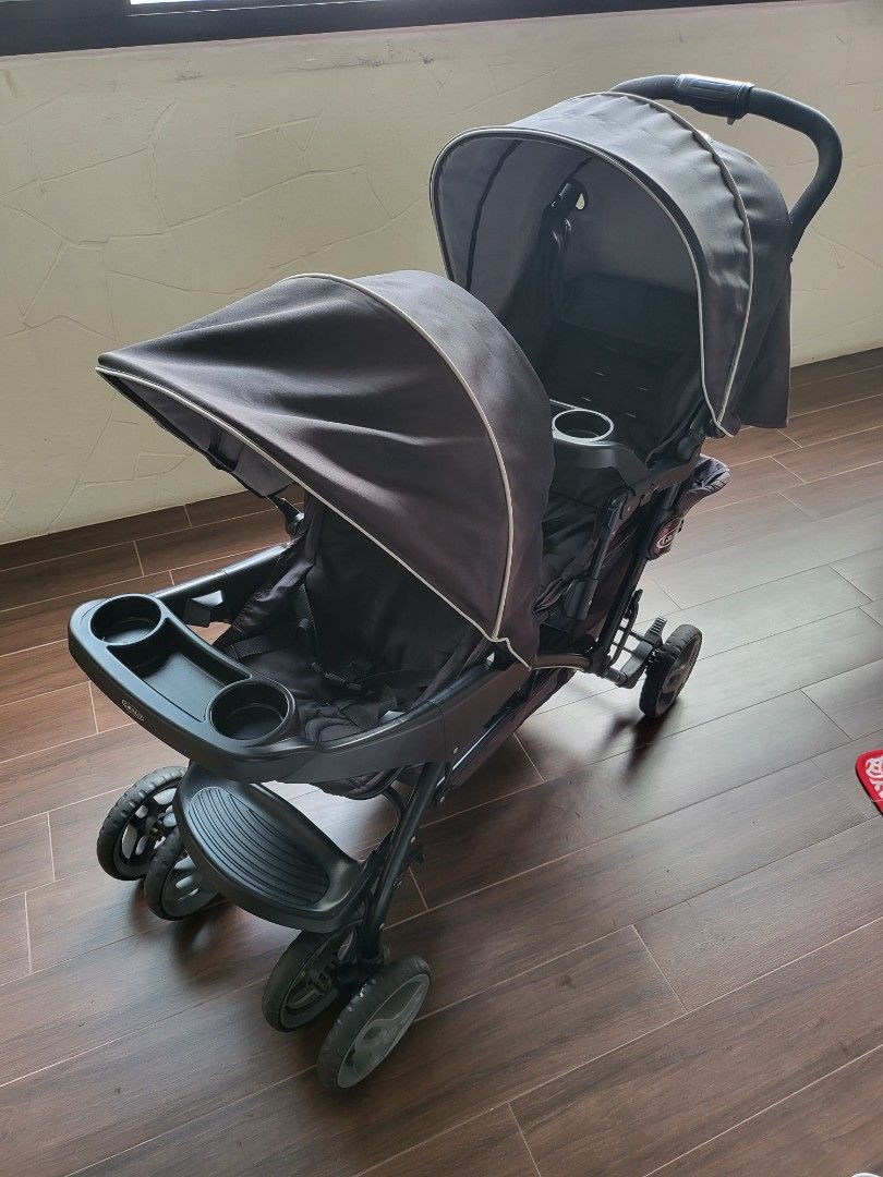 Graco Duo Double Stroller, Babies & Kids, Going Out, Strollers on Carousell