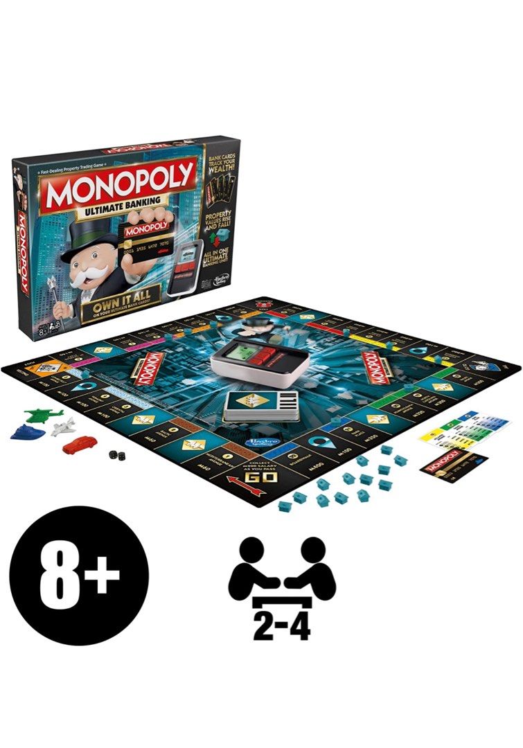Hasbro Gaming Monopoly Ultimate Banking Board Game, Hobbies & Toys ...