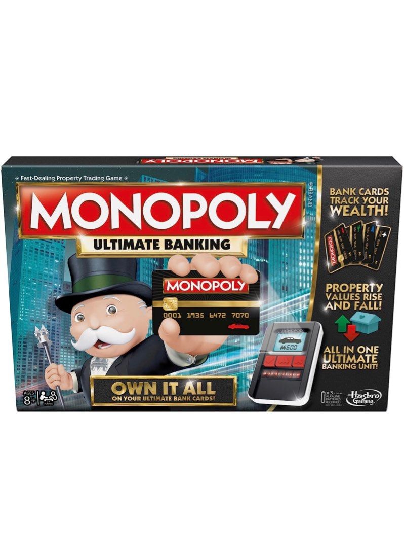 Hasbro Gaming Monopoly Ultimate Banking Board Game, Hobbies & Toys ...