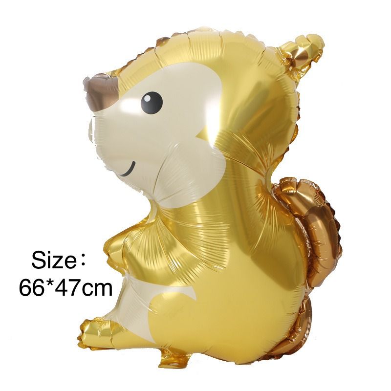 [Helium Inflated] Animal Rabbit Squirrel Hedgehog Foil Balloon Kids ...