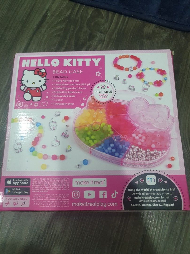 Hello Kitty Beads Set, Hobbies & Toys, Stationery & Craft, Handmade ...