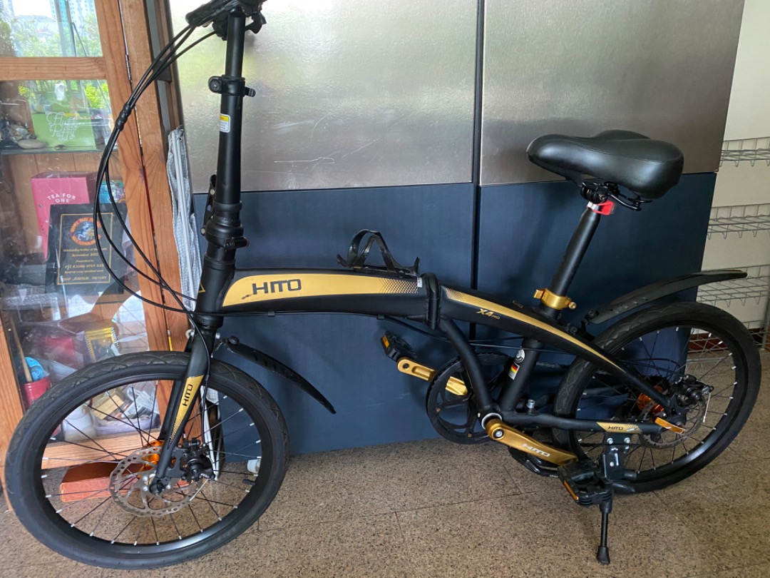 Hito x4 gold edition,20” foldable bicycle, Sports Equipment, Bicycles ...