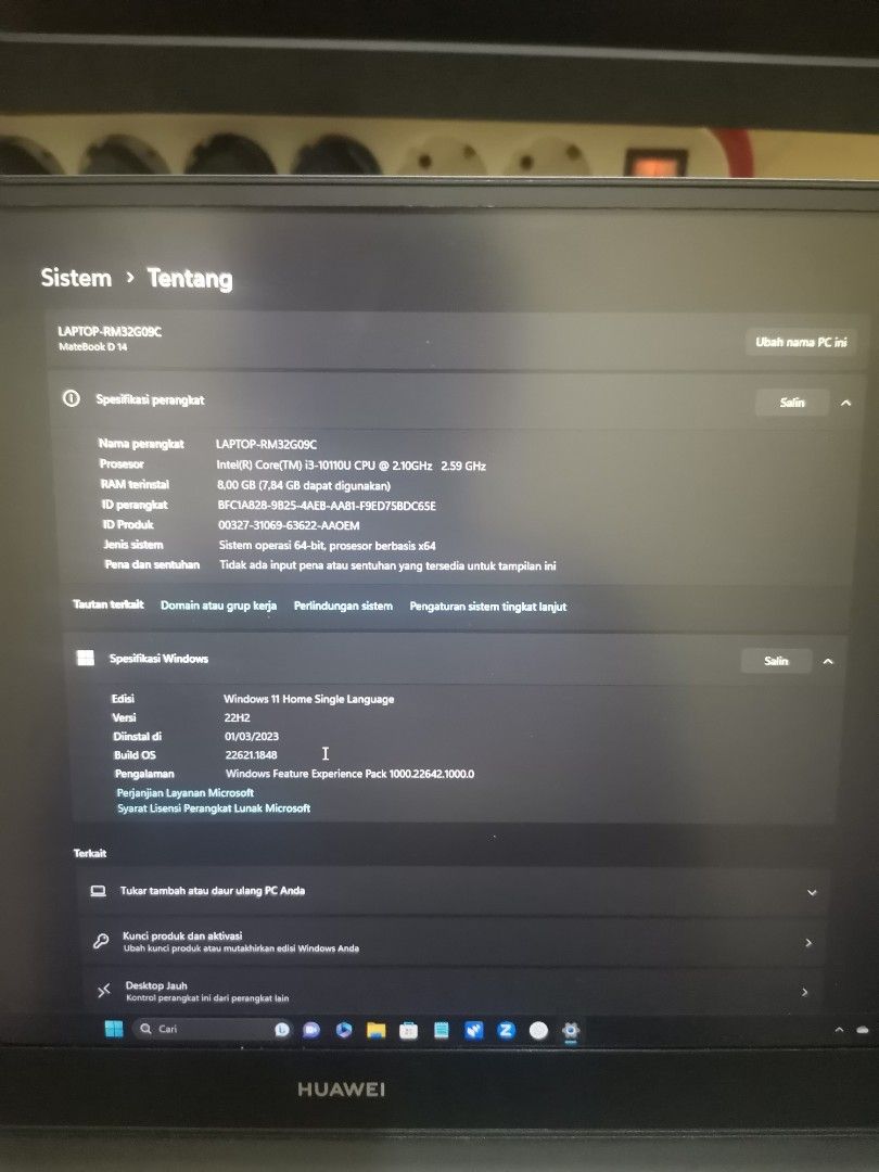 Huawei MateBook d14 i3, Elektronik, Komputer, Laptop di Carousell