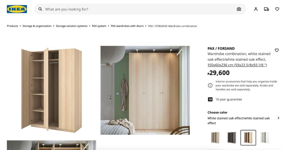 IKEA PAX Wardrobe (236cm high) on Carousell