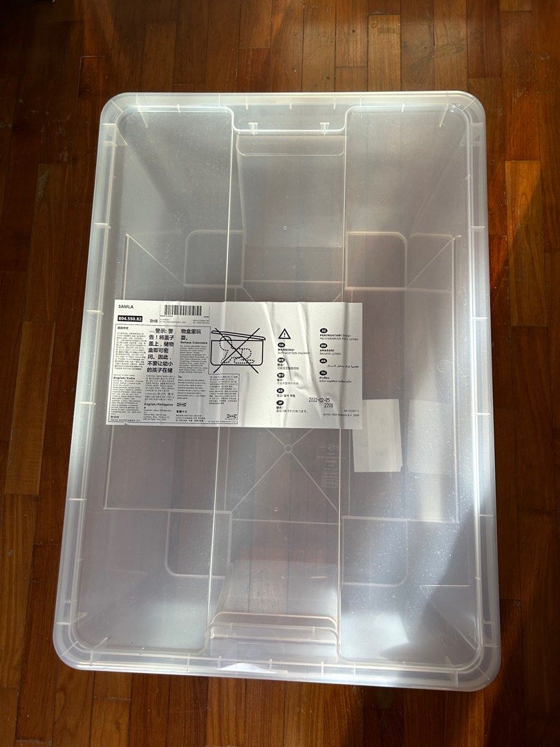IKEA Samla Storage Box (brand new), Furniture & Home Living, Home ...