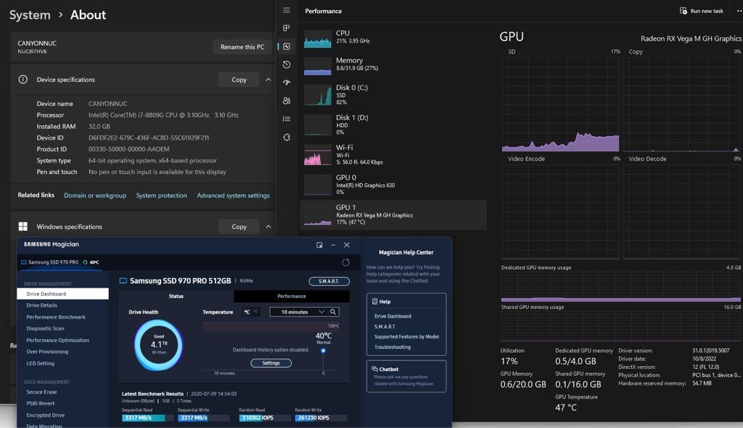 Intel NUC Kit NUC8i7HVK (Hades Canyon), Computers & Tech, Desktops on ...