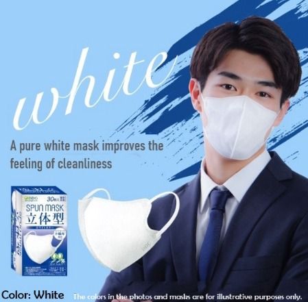 Japan Spun Mask 3D spunlace non-woven color mask (30 pcs individually ...