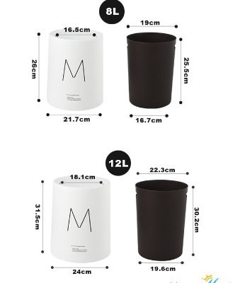 Japan Style Simple Classic Dustbin STR2070, Furniture & Home Living ...