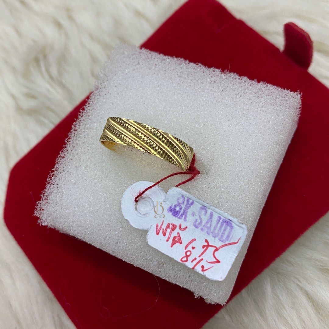[JEWL GOLD] 18k Saudi Gold Wedding Ring on Carousell
