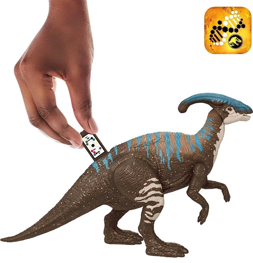Jurassic World Human & Dino Pack Owen & Parasaurolophus Dinosaur Action ...