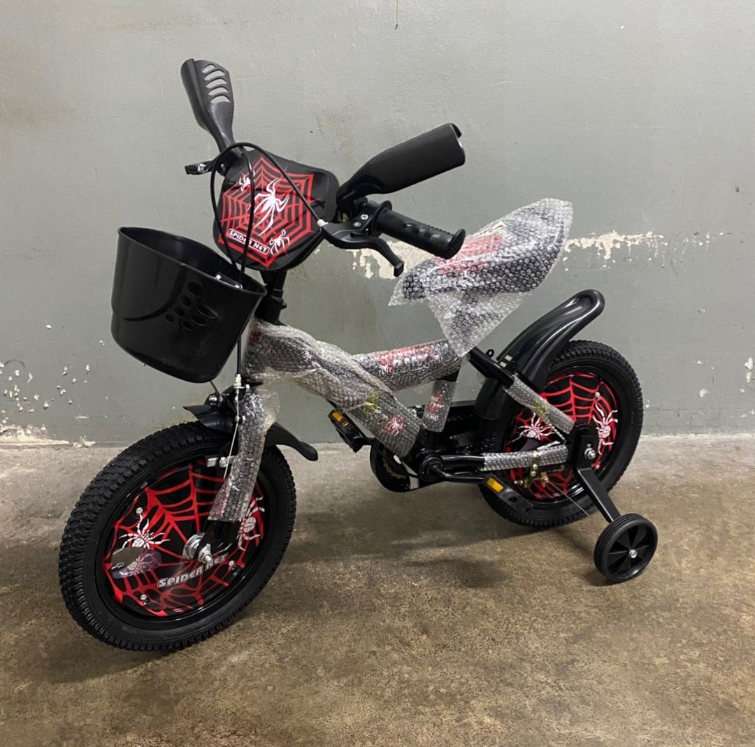 Kids spiderman superhero theme bicycle children bike, Sports Equipment ...