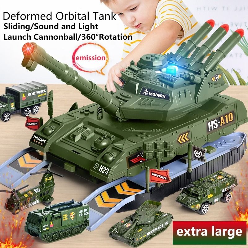 Kids Toys Tank Toy Sets Military Tank Vehicle Playsets with Realistic ...