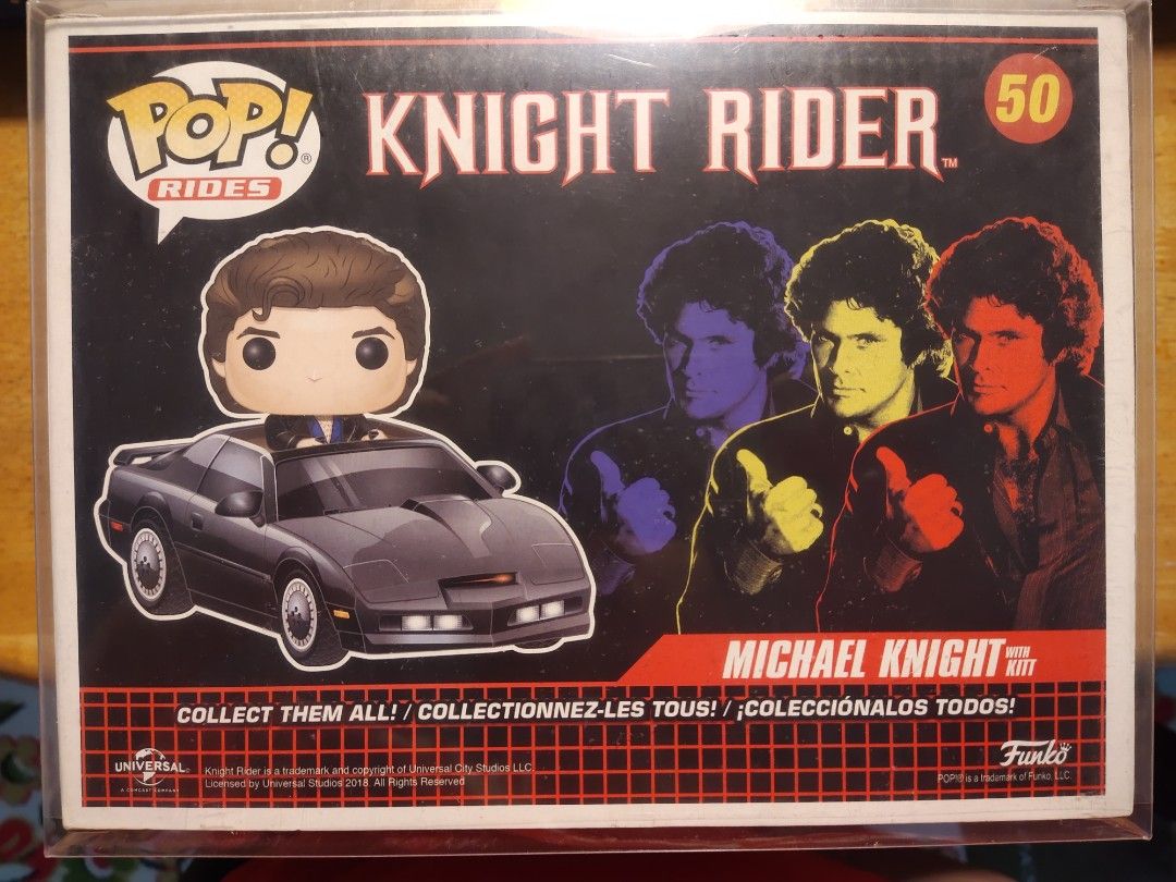 Knight Rider Michael Knight with KITT POP! Rides "50" Collectibles ...
