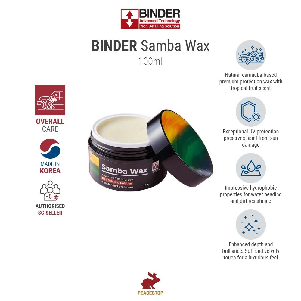 Korea BINDER Samba Wax 100g by Fireball handmade paste wax, Motorcycles ...