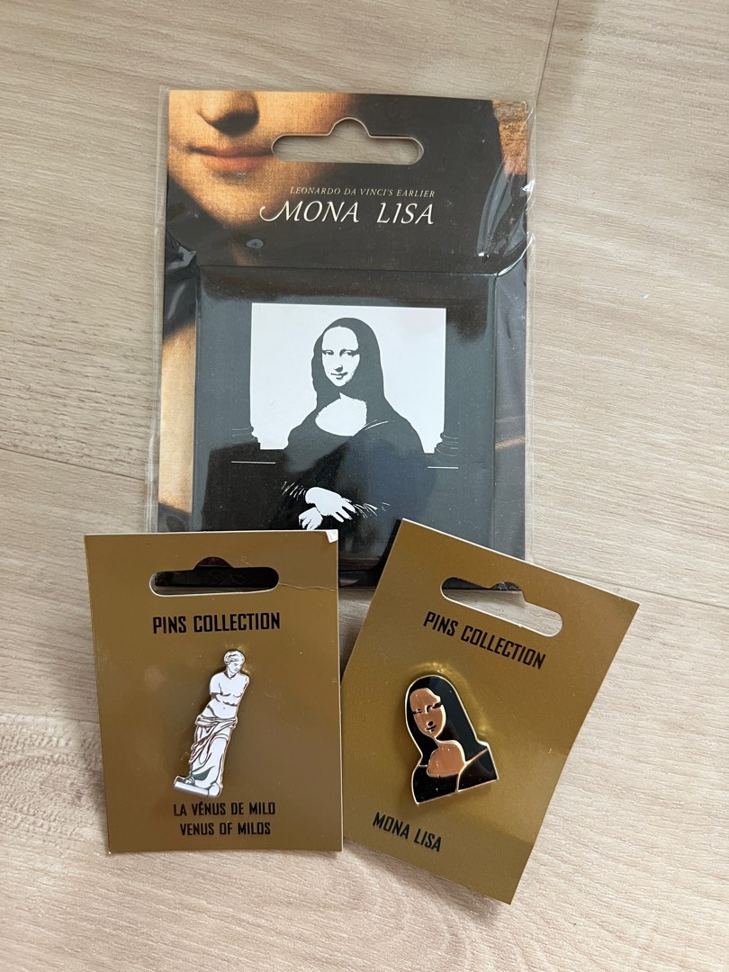 Leonardo Da Vinci Mona Lisa Magnet and Pins, Hobbies & Toys ...