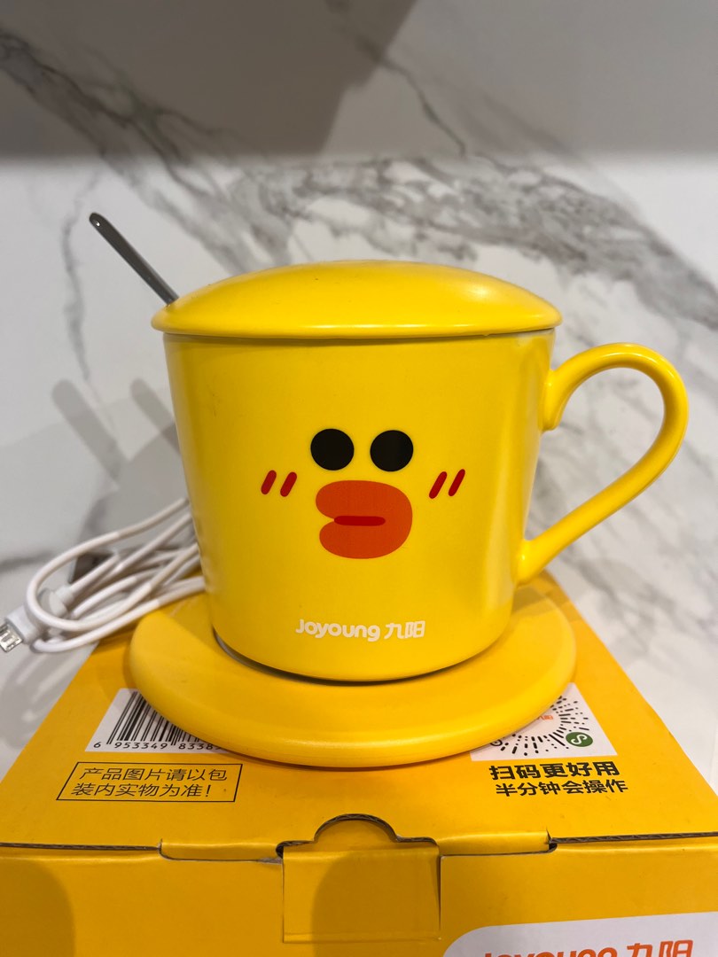 LINE Friends Joyoung Cup with Electric Warmer, Furniture & Home Living ...