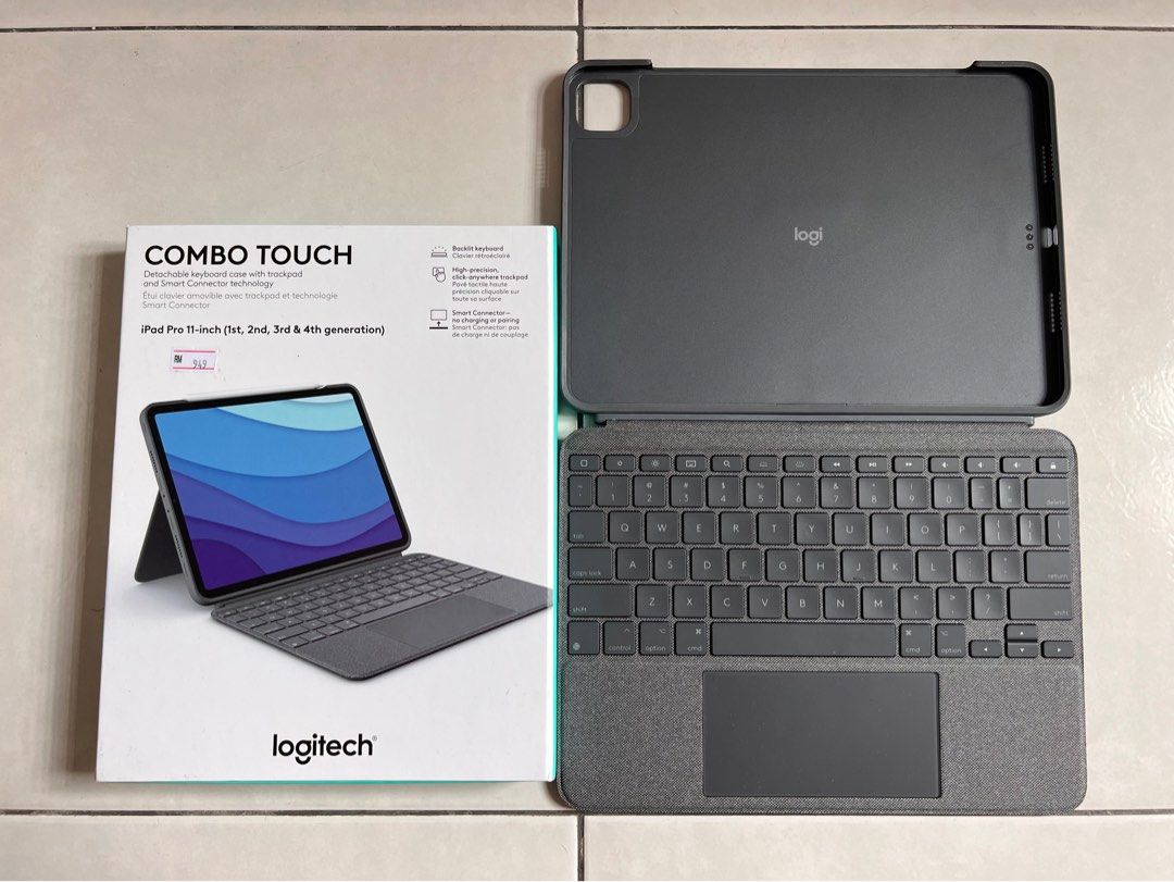 Logitech Combo Touch Ipad Pro (1-4 Gen), Mobile Phones & Gadgets, Mobile & Gadget Accessories ...