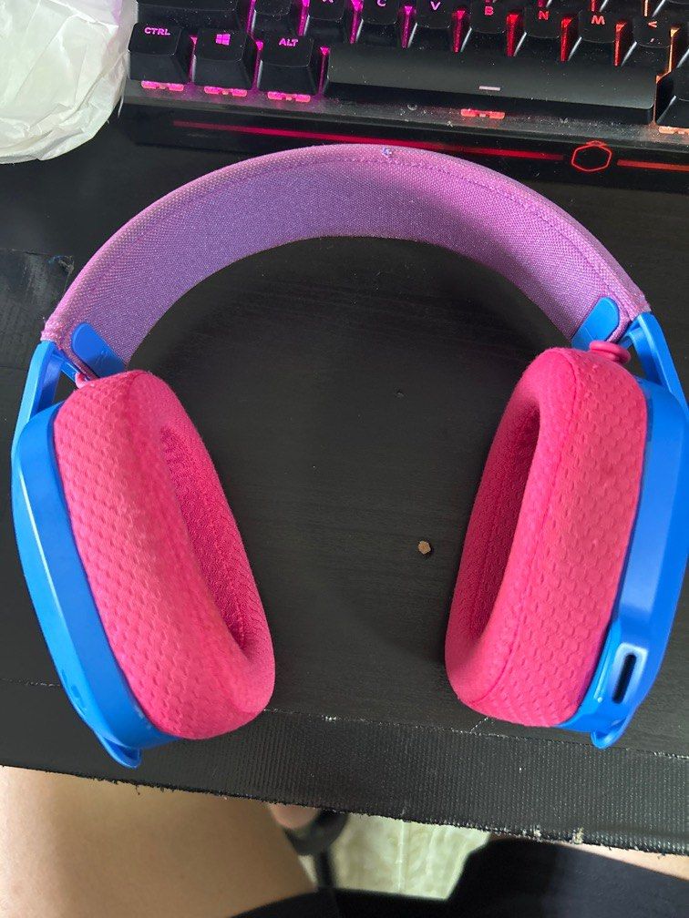 Logitech G435 Blue and Raspberry, Audio, Headphones & Headsets on Carousell
