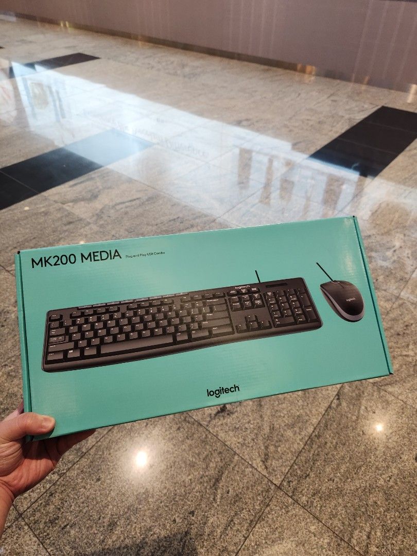 Logitech Mk200 Media Corded Keyboard And Mouse Combo Computers And Tech