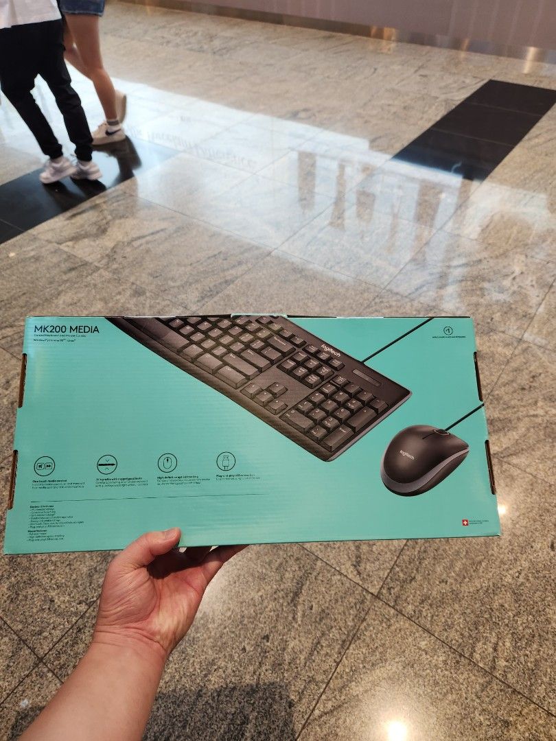 Logitech Mk200 Media Corded Keyboard And Mouse Combo Computers And Tech