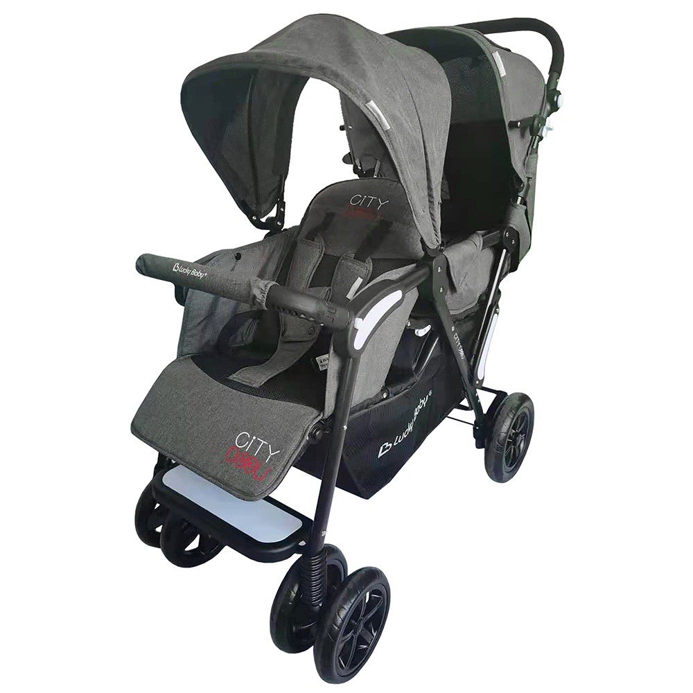 Lucky baby Double stroller, Babies & Kids, Going Out, Strollers on ...