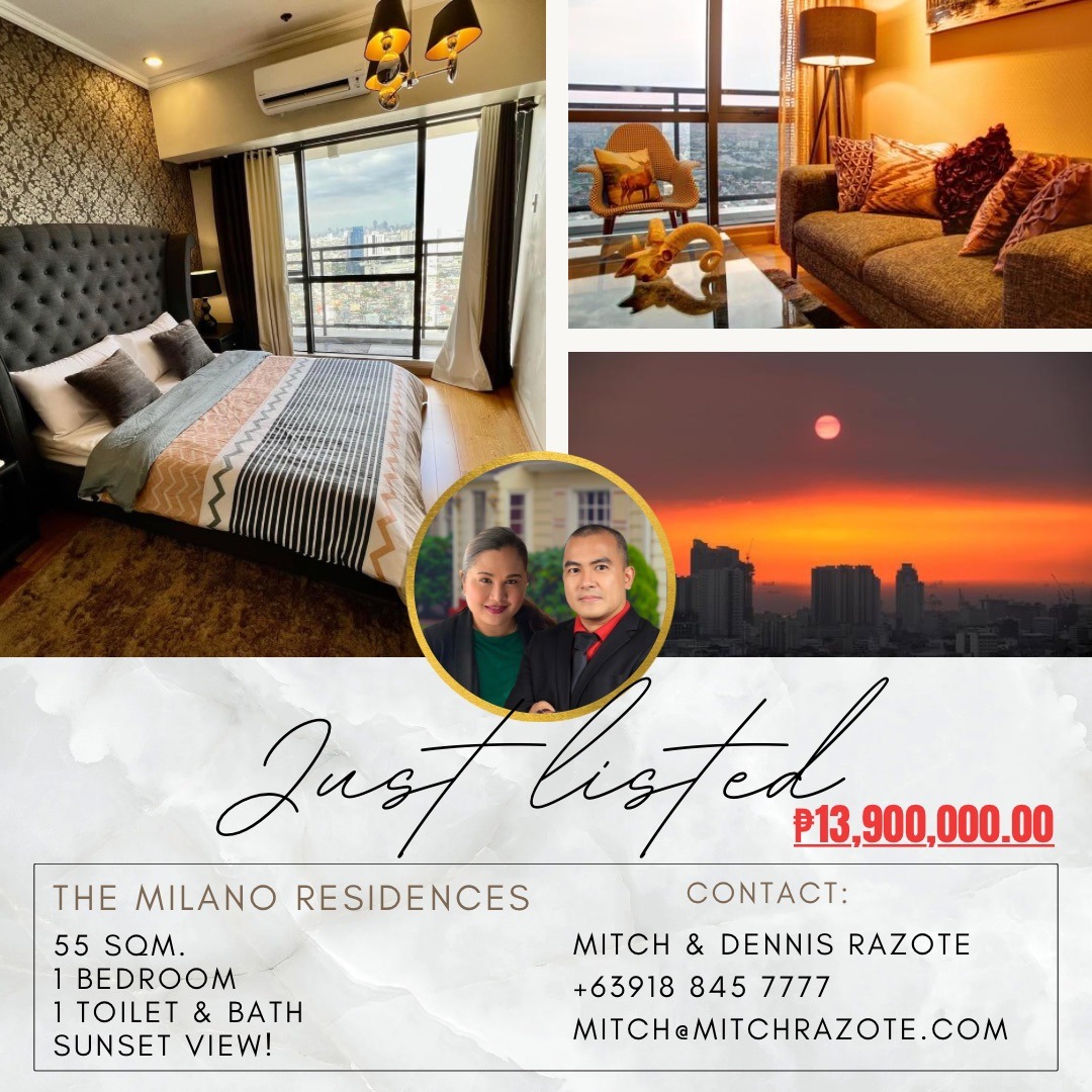 Luxurious Interior-Designed 1 Bedroom Unit For Sale at The Milano ...