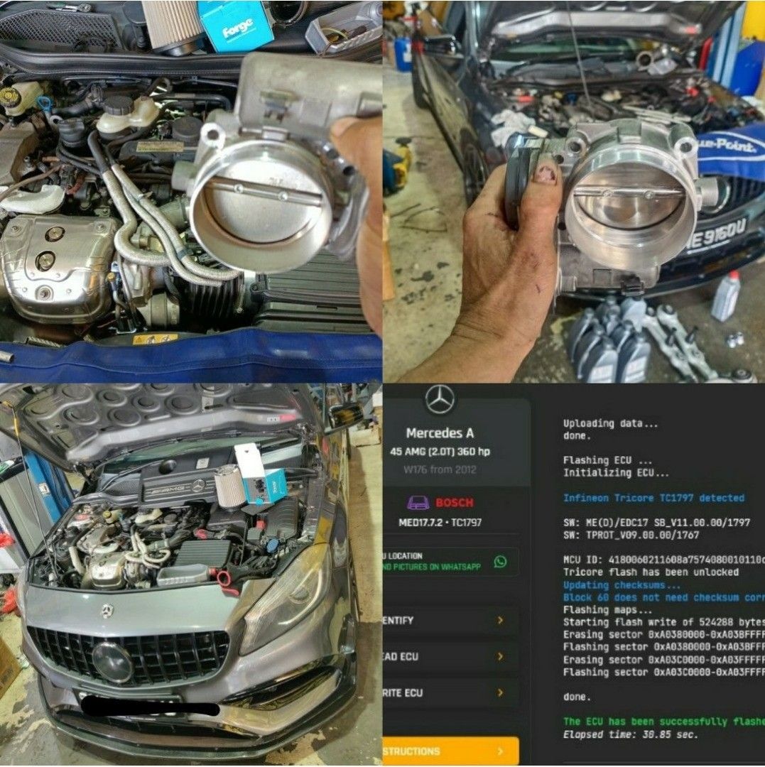 M133 a45 cla45 gla45 amg mods and repair w117 w176 x156 stage 1 2 3 ...