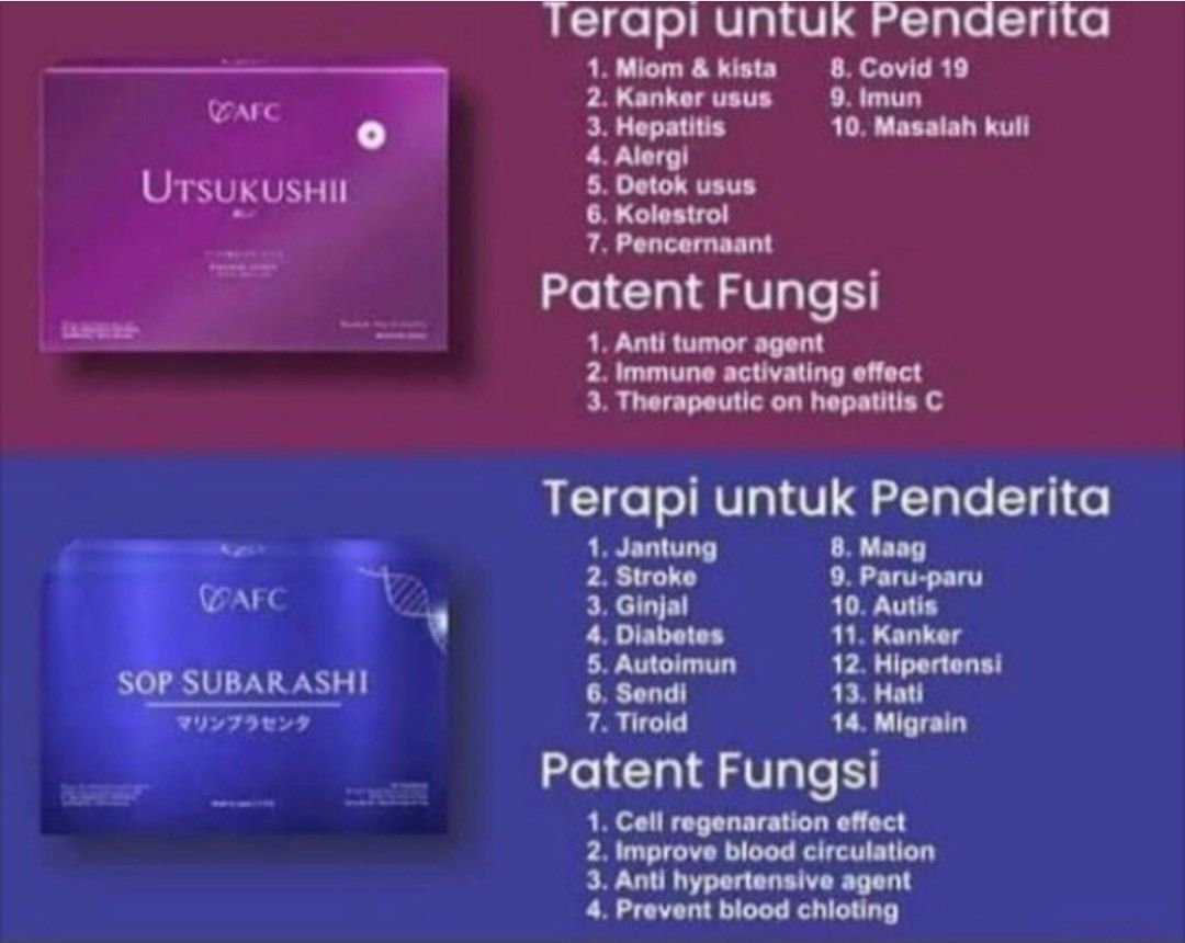 Makanan kesehatan dari jepang (AFC), Kesehatan & Kecantikan, Parfum ...