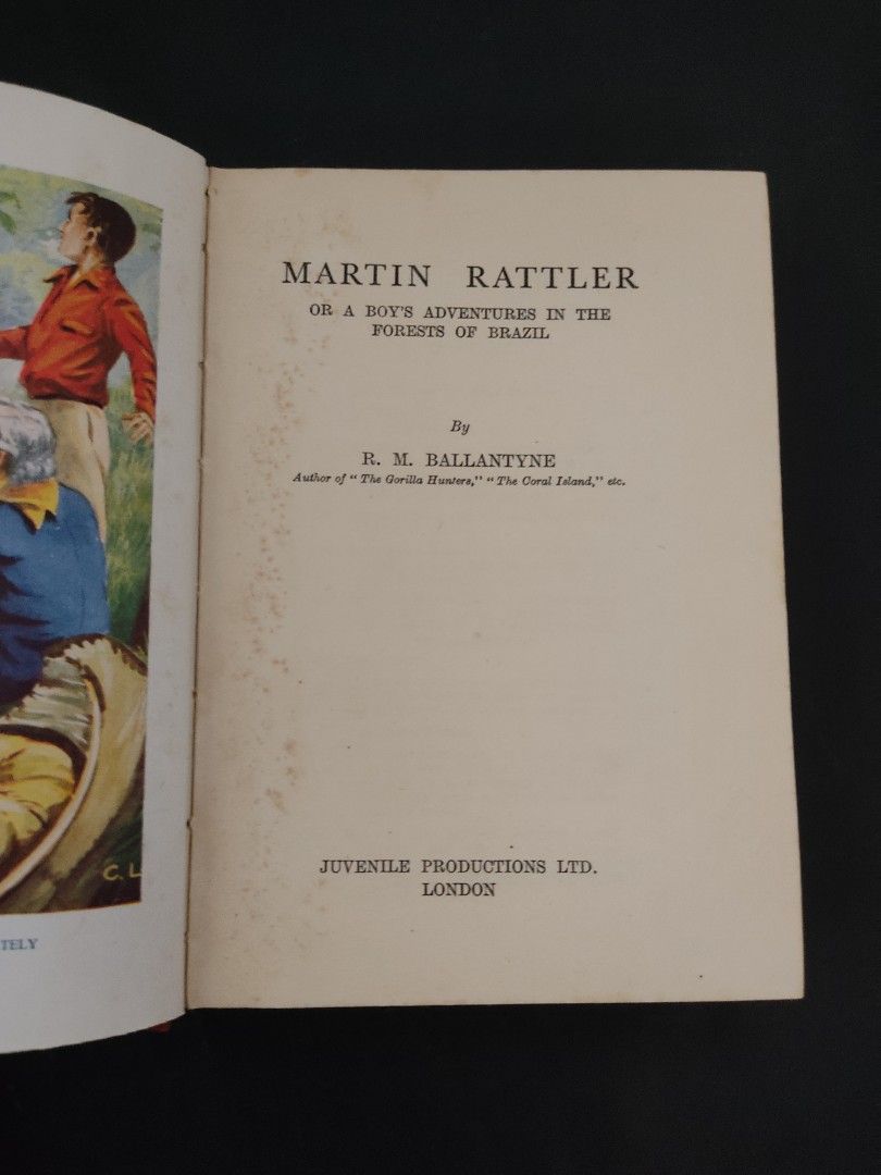 Martin Rattler by Ballantyne (Vintage Hardbound) on Carousell