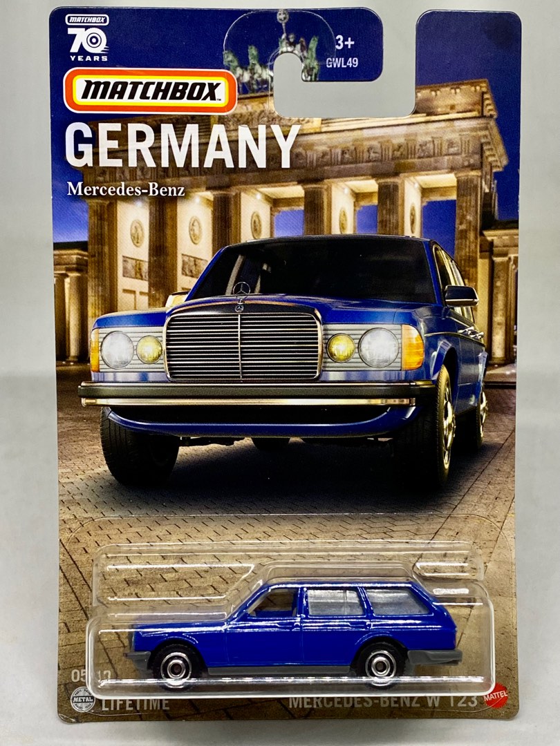 MBX Matchbox MERCEDES BENZ W123 Blue Germany Wagon 70 th 64 Diecast Car ...