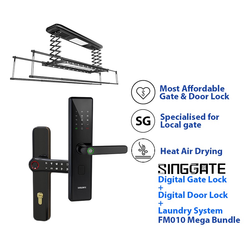*Mega Bundle Deal* FM010 Door Digital Lock + FM021 Metal Gate Digital ...