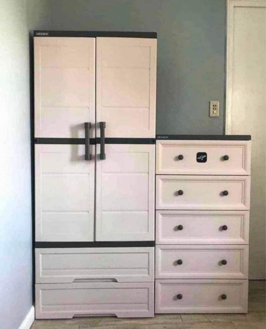 Megabox Wardrobe and 5 Layer Drawers on Carousell