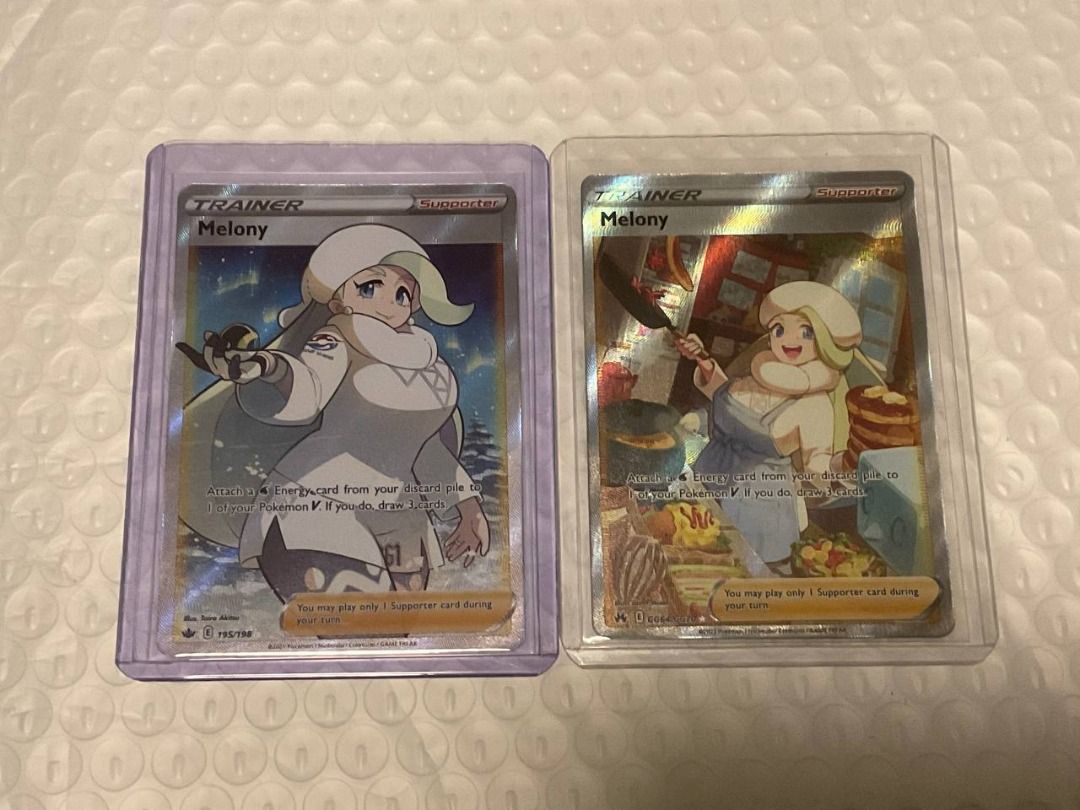 Melony #GG64 Pokemon Crown Zenith and Melony #195 Pokemon Chilling ...