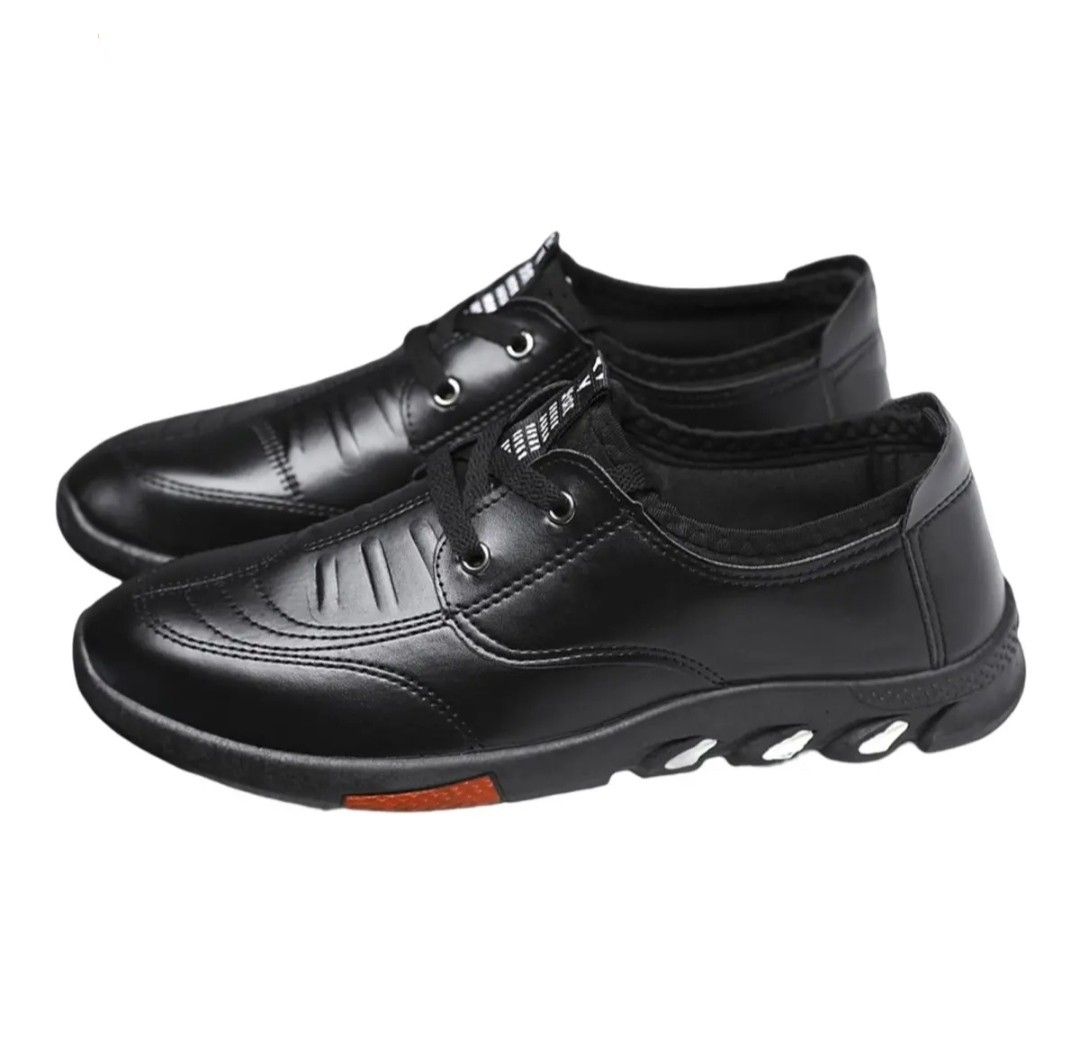 Men Shoes Leather Shoes for Men Korean Shoes Sneakers Rubber Shoes on ...