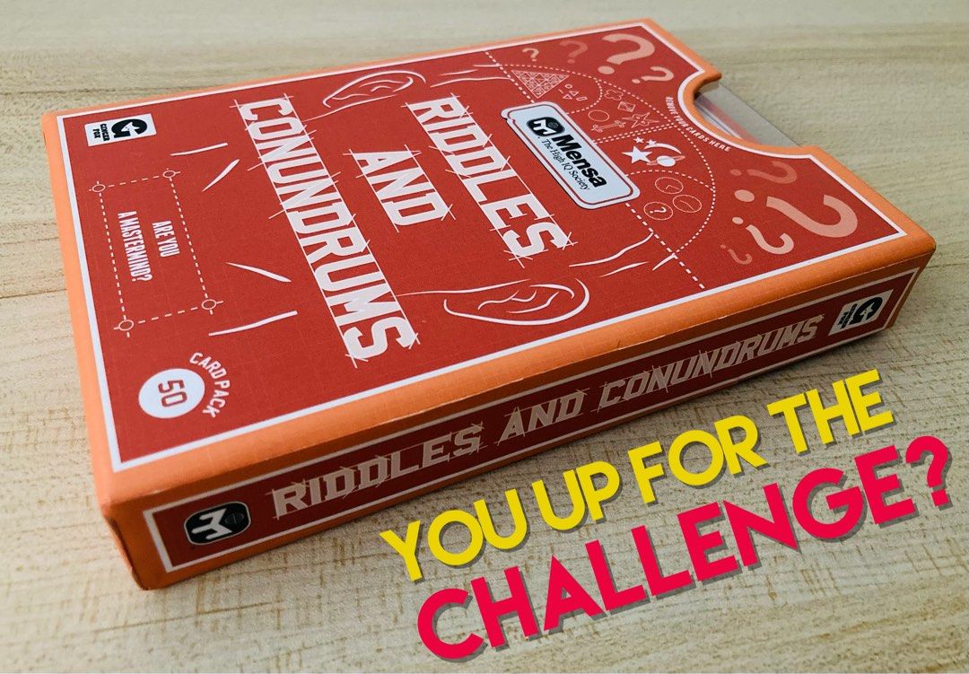 Mensa Riddles and Conundrums Card Game, Hobbies & Toys, Toys & Games on ...