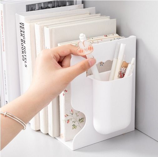 Minimalist Book Shelf Book Stand Desk Organiser Desk Stand, Furniture ...