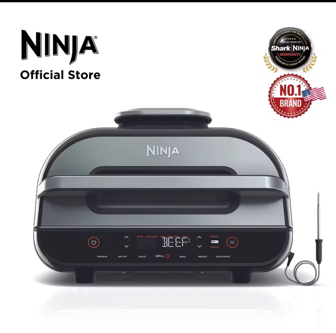 Ninja XL Smart Grill AG551, TV & Home Appliances, Kitchen Appliances ...
