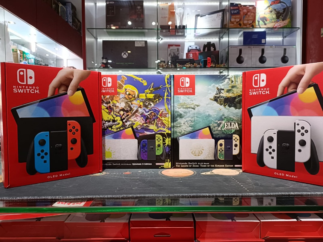 Nintendo Switch OLED Neon/White/Pokemon/Zelda TOK/ Splatoon, Video ...