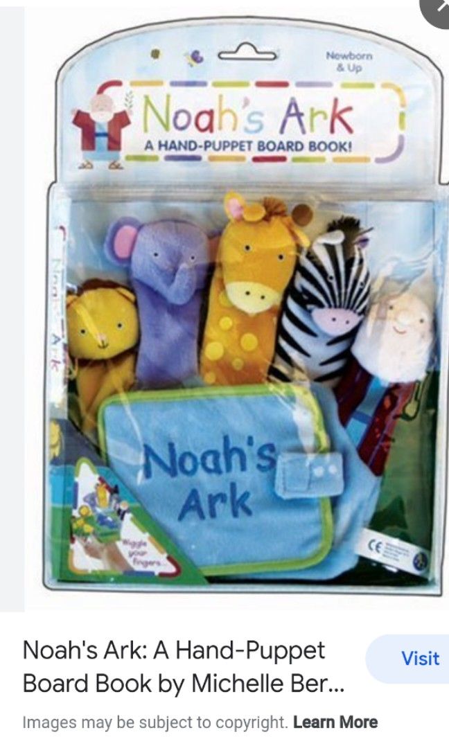 Noah Ark A hand puppet Board Book, Hobbies & Toys, Books & Magazines ...