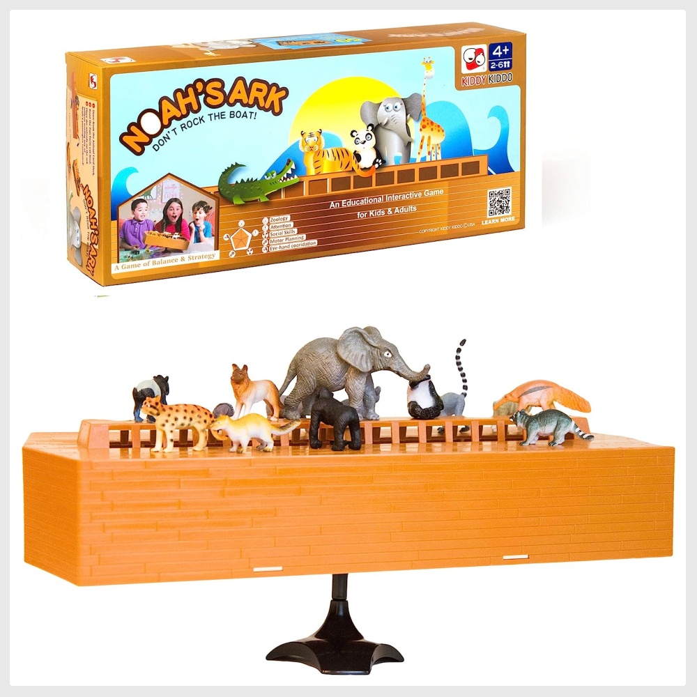Noah's Ark Toy - Balancing Game Religious Stacking Educational Board ...