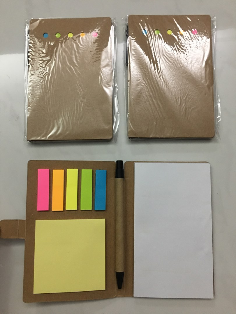 4in1 Notebook with Pen and Post-it Note, Hobbies & Toys, Stationery ...